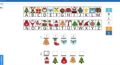 CHRISTMAS THEMED CRYPTOGRAM BOOM CARDS tm OT/SLP KEYBOARDING TYPING