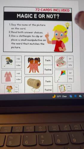CVCE or NOT! Task Cards by Lisaelaine - Mrs. Peters' Class | TPT