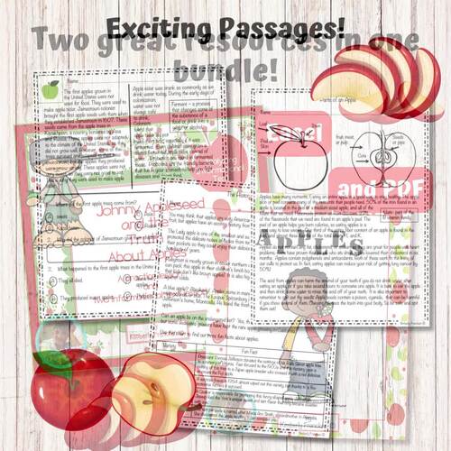 Nonfiction Reading Comprehension Bundle: John Chapman (Johnny Appleseed ...