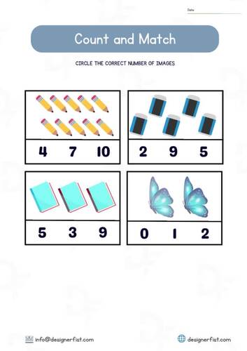 Autism Count and Match for Childs. by Inclusive Learning Support