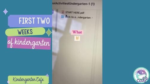 Kindergarten Back to School Activities | First 2 Weeks Kindergarten ...