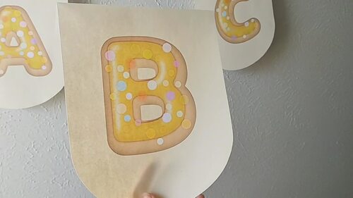 Yellow Donut Alphabet Prints for Class Decorations, Fall Theme Letter ...