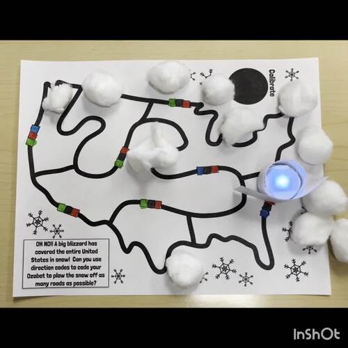 Ozobot Activity- Code a Winter Snow Plow-- PDF File by Computer Mouse ...