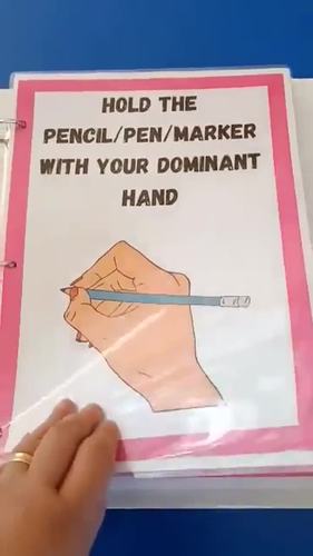 Writing/Tracing busy book/binder for ASD students/preschoolers and toddlers