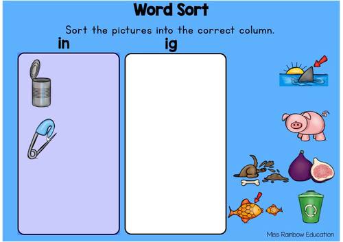 Word Sorts (Short Vowel Sounds) - Boom Cards | TPT