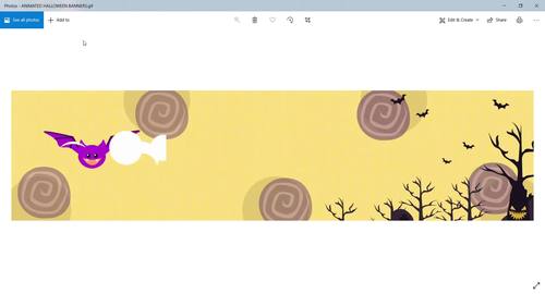 Halloween/Oct. ANIMATED Virtual BANNERS | 15 VIRTUAL BANNERS | GOOGLE ...