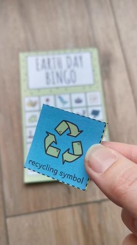 Earth Day Bingo Game For Kids, Kids Recycling Party Game, Classroom Game