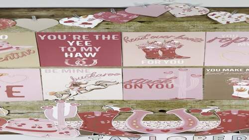 Howdy Valentine’s Day Classroom Posters | February Bulletin Board