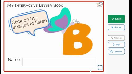 Letter B Interactive Book for Kindergarten | Alphabet Activities Boom cards