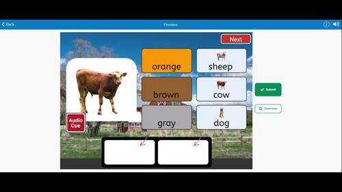 Increase MLU with Farm Animal Color Phrases & Sentences BUNDLE - Photo ...