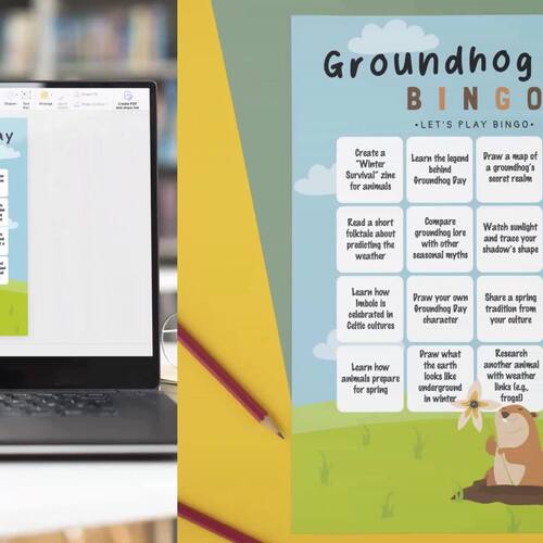 Groundhog Day Bingo | February Classroom Activity | Fun Winter Holiday Game