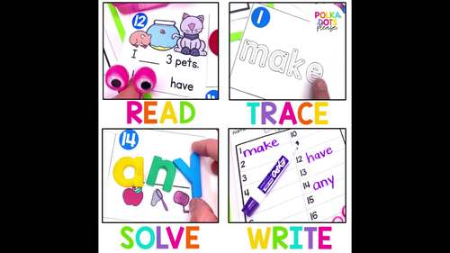 Sight Word Practice - Movement Activity or Center - Set D by Polka Dots ...