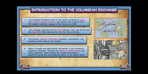 The Columbian Exchange. Lesson 54 Bundle. Trade between Old and New Worlds.