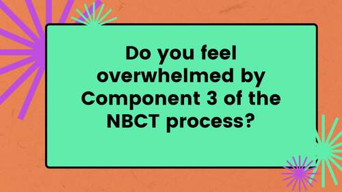 National Boards Component 3 Bundle by Teachers with Books and Cleverness