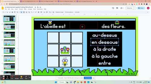 Le codage, le raisonnement spatial: Google Slides™/Forms™ by Mme Bock