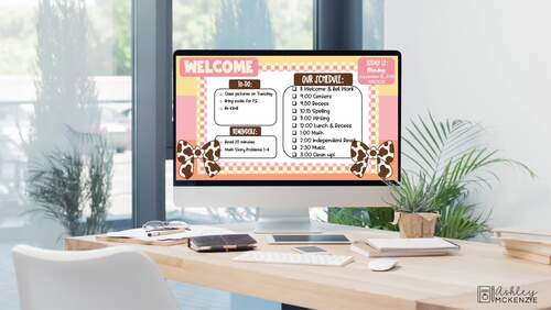 Fall Slide Templates September Daily Slides Giddy Up Western Theme ...