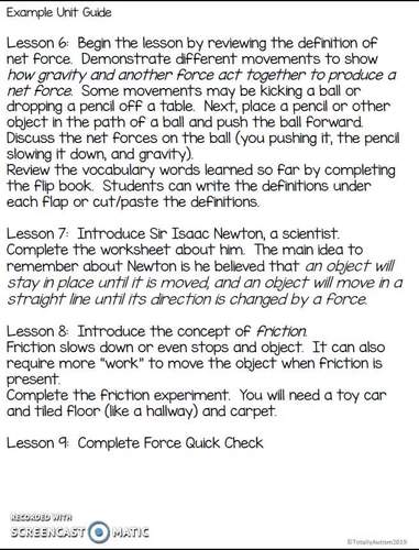 Simple Machines Worksheets - Force and Simple Machines Unit - Special ...