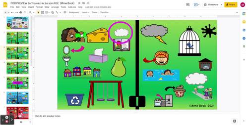 Trouvez-le! - Le son AGE - Google Slides™ by Mme Bock | TPT