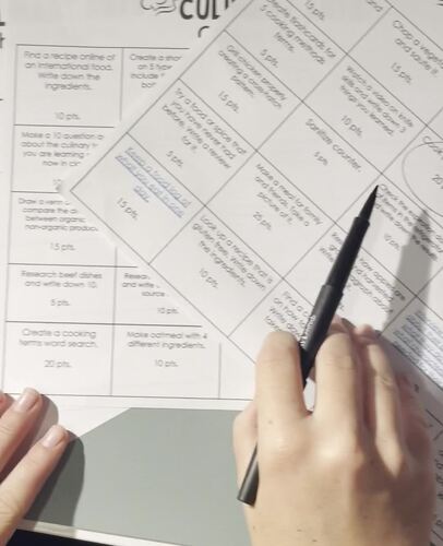 Family and Consumer Science Project Choice Board for Culinary Arts - FACS