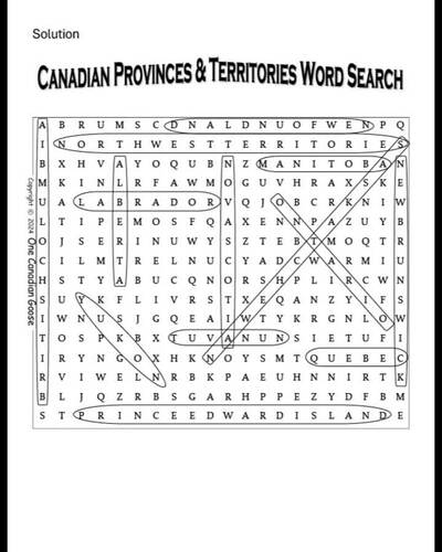 Canadian Provinces & Territories Puzzles by One Canadian Goose | TPT