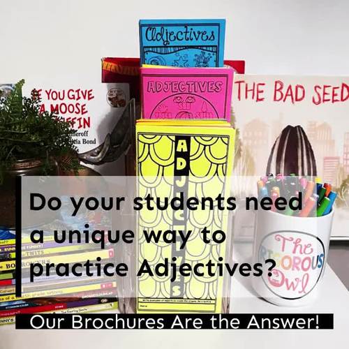 Adjectives Brochures | Parts of Speech & Grammar Activities by The ...