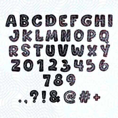 Bulletin Board Letters Fall | Bubble Alphabet | Letters and Number