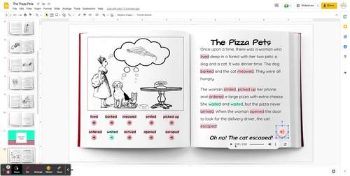 Pronunciation of -ED Endings, Short Story w/ Audio, Reading & Speaking ...