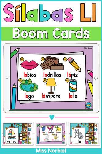Sílabas para Boom Cards | Spanish Syllables | Actividades de las ...