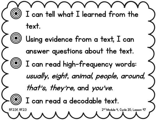 EL SKILLS BLOCK Second Grade LEARNING TARGETS Module 4, Cycles 20-26