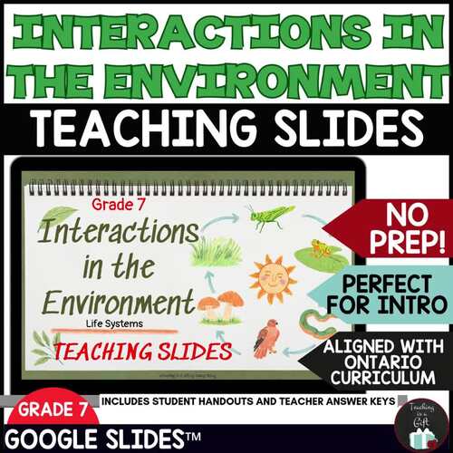 GR 7 INTERACTIONS IN THE ENVIRONMENT - UNIT CONCEPTS OVERVIEW SLIDES ...