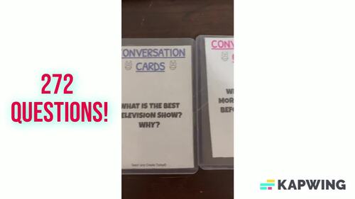 Conversation Cards 272 Questions for Debate and Discussion 1st 2nd 3rd ...