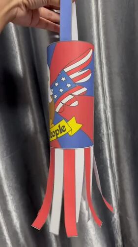 Constitution Day Windsock Craft | We the People Coloring Art Project ...