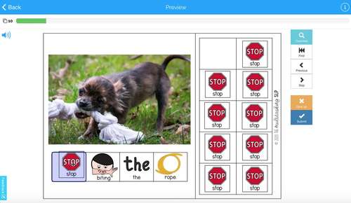 Core Word Interactive Book - STOP | AAC | BOOM CARDS™ by The ...