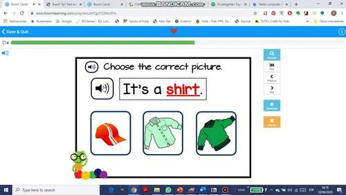 Clothes 1 - Listen and Choose - BOOM CARDS - Distance Learning | TpT