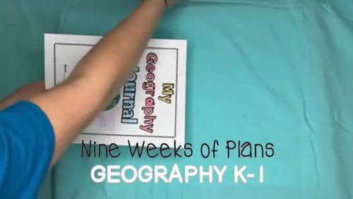 Geography Kindergarten and 1st Grade - ME ON THE MAP BOOK - 9 WEEKS