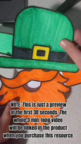 St. Patrick's Day Leprechaun Mask Craft| Art| Fun Party Celebration ...