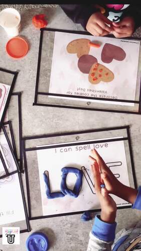 Valentine’s Day Fine Motor Printables | Play-Doh Activities for ...