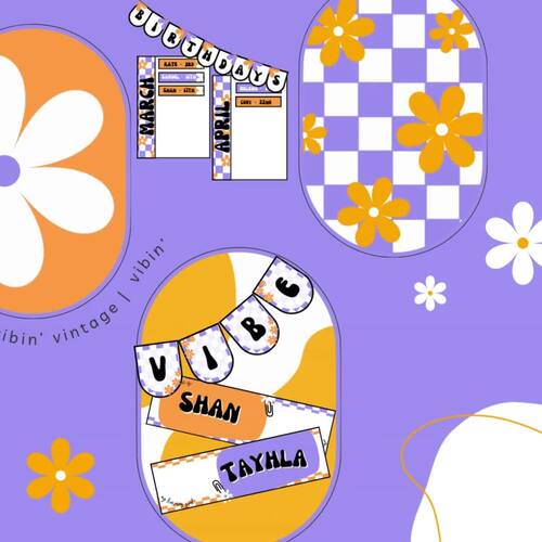 VIBIN' VINTAGE BOLD Classroom Essentials Bundle | Classroom Decor | Modern