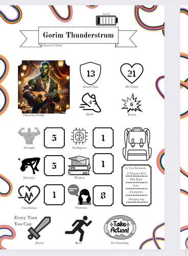 Classrooms & Chimeras for Kids - Character Creation Bundle - D&d ...
