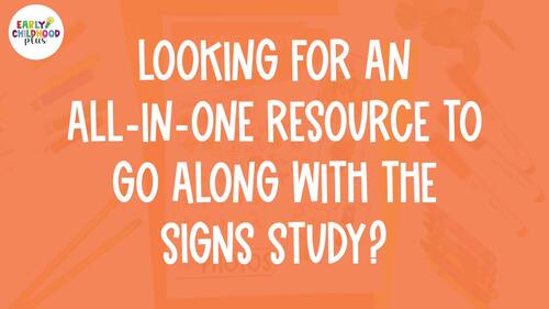 Signs Study Bundle for The Creative Curriculum Real Photos Questions ...