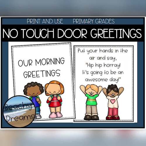 Morning Greeting Posters | Classroom Decor | Social Distancing Approved
