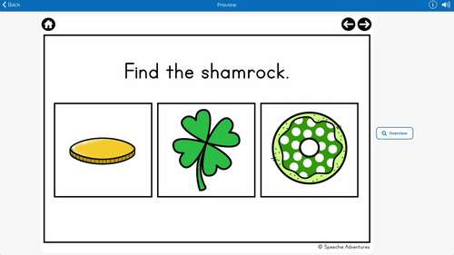 Feed the St. Patrick's Day Friends Early Speech Language Activities ...