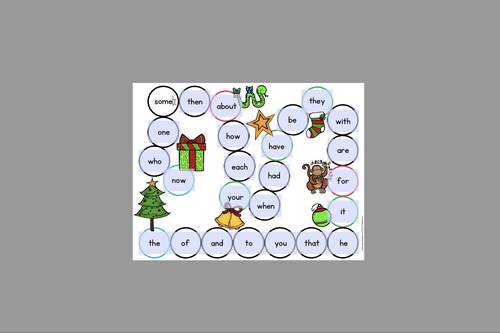 Christmas Sight Word Games by Catherine S | TPT