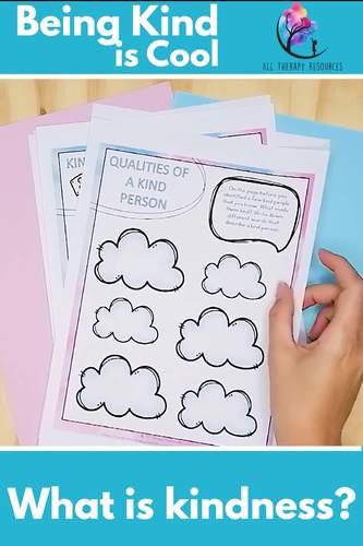 KINDNESS Workbook Counseling Lesson Anti-bullying Kindness Activities