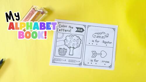 My Letter A Book | Letter A Worksheets | Alphabet Booklet by Kids Burrow