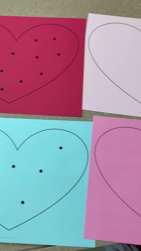 Tissue Paper Heart Templates - Valentine's Day Fine Motor Preschool ...