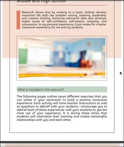 8 Team Building Activities for Middle or High School; perfect for back ...