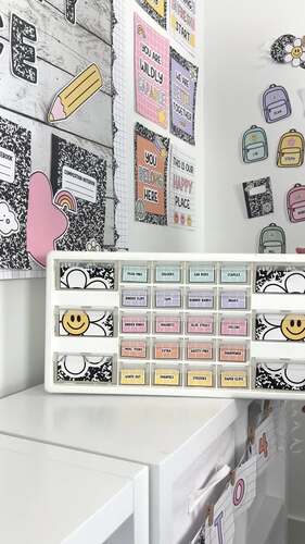 Composition Notebook Labels for Teacher Toolbox- Editable by Learn Grow ...