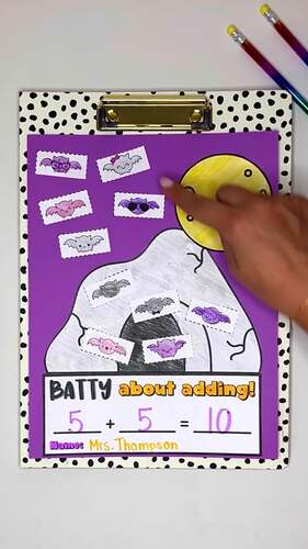 Bat Cave Addition Craft - Part Part Whole Craft | TPT