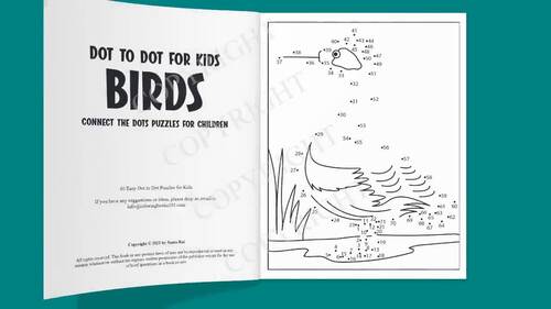 Dot to Dot for Kids (60 Birds Connect the Dots Puzzles for Children)